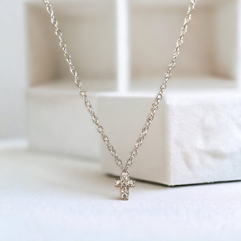MINI CROSS NECKLACE – Sugar Bean Jewelry
